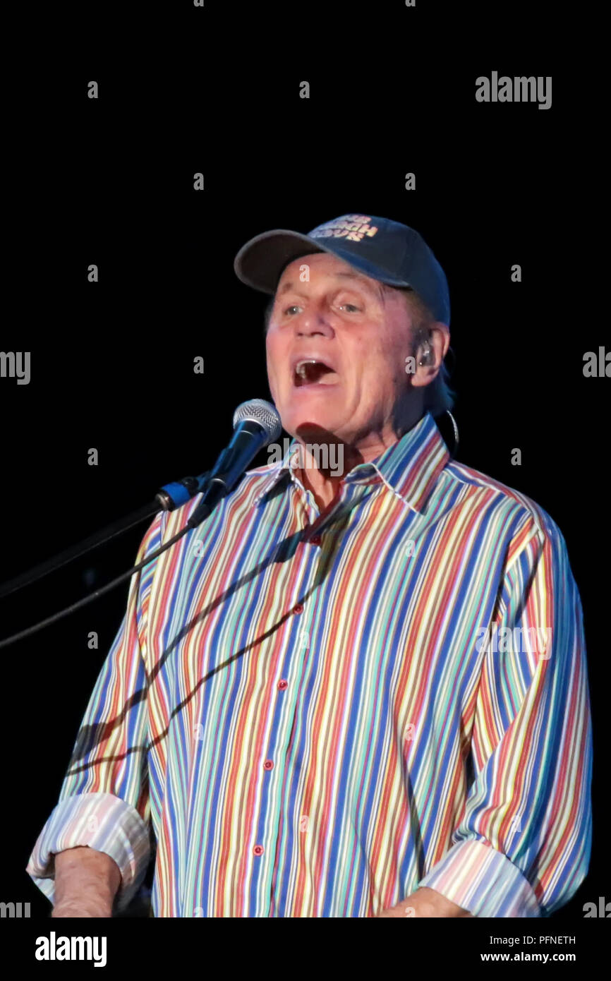 Ocean City, Nj, NJ, USA. 21st Aug, 2018. Bruce Johnson, singer with ...