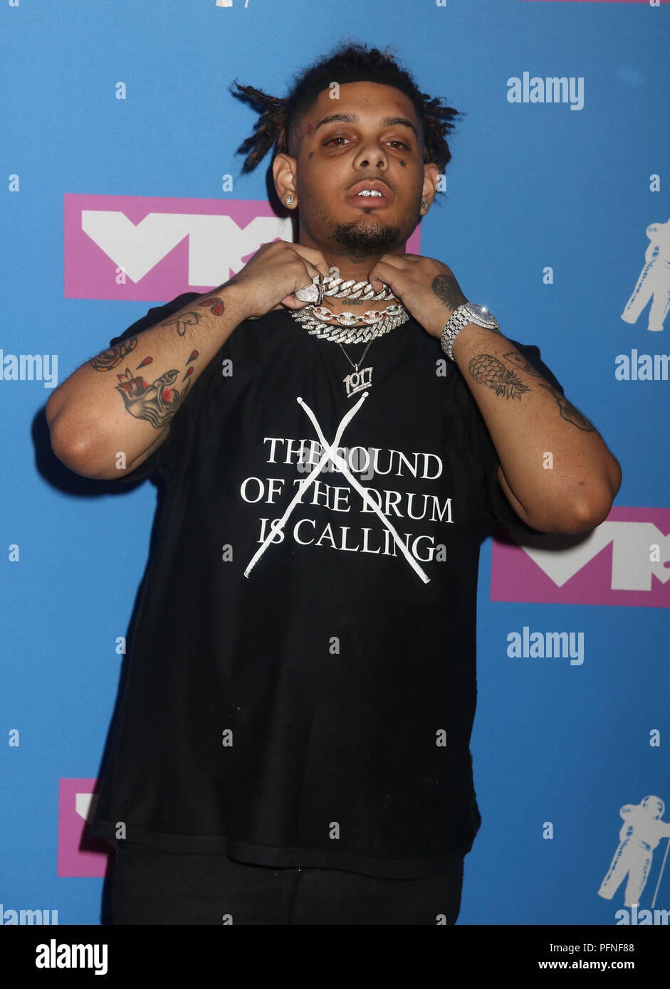 New York City, New York, USA. 20th Aug, 2018. Rapper LIL PURPP attends ...