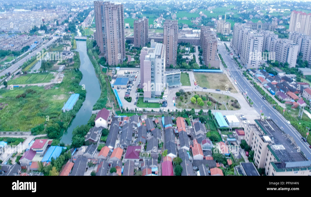 Rugao, Rugao, China. 22nd Aug, 2018. Rugao, CHINA-Aerial photography of ...