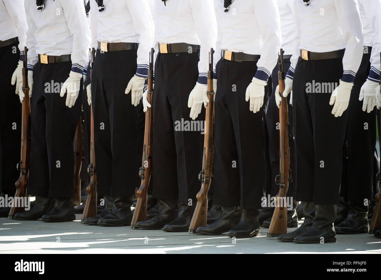 Berlin, Germany. 22nd Aug, 2018. Soldiers of the German Armed Forces ...
