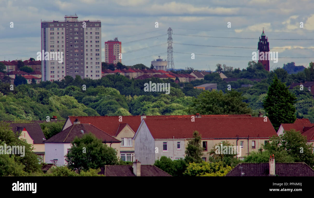 Old glasgow central aerial hi-res stock photography and images - Alamy