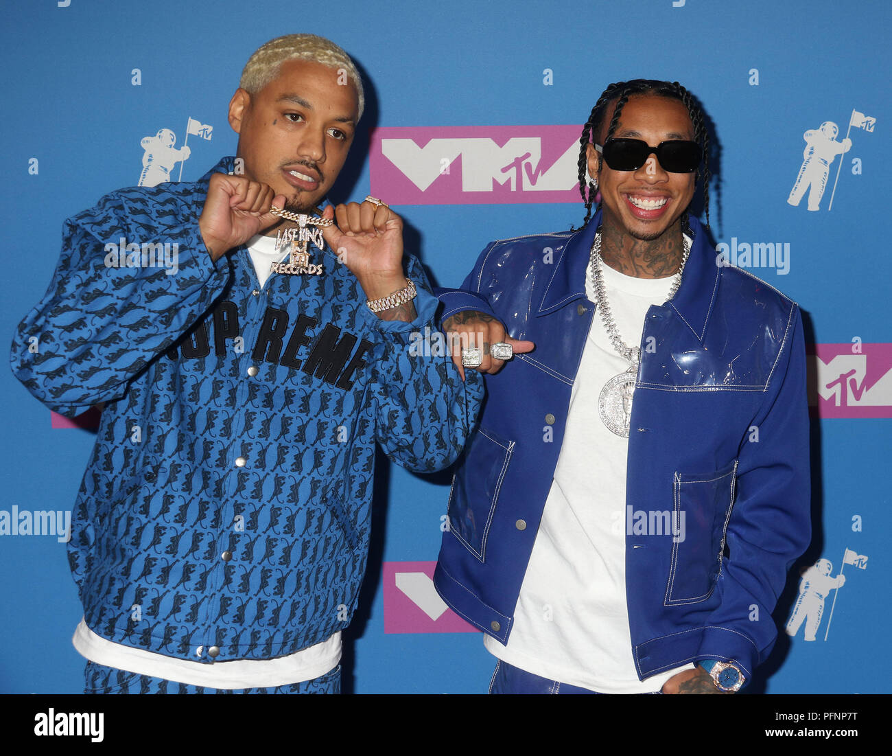 New York City, New York, USA. 20th Aug, 2018. Hip hop artist (R) TYGA ...