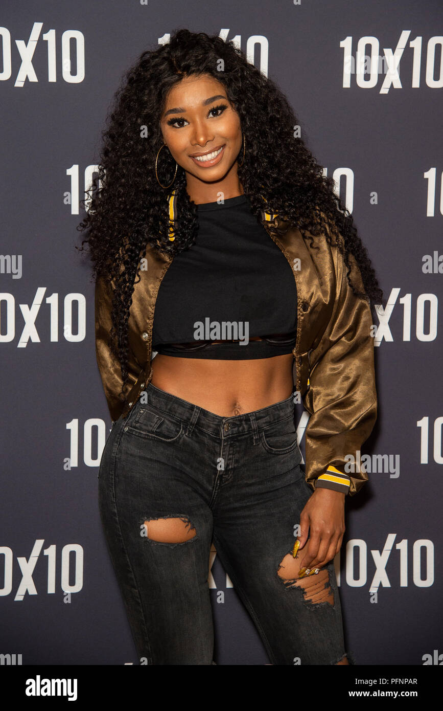 LONDON - ENGLAND, 22 AUG 18. Chenade Laroy attends a special screening ...