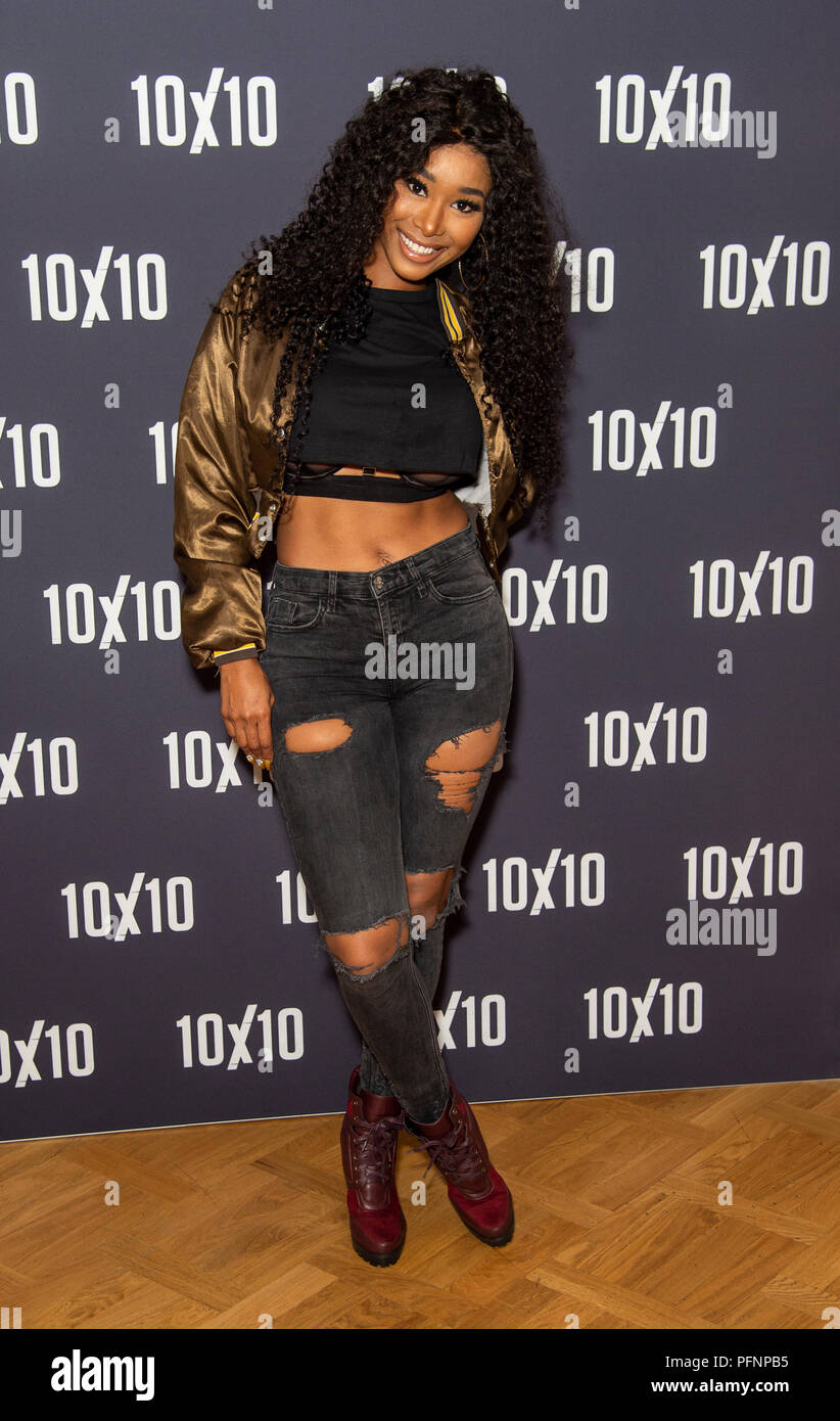 LONDON - ENGLAND, 22 AUG 18. Chenade Laroy attends a special screening ...