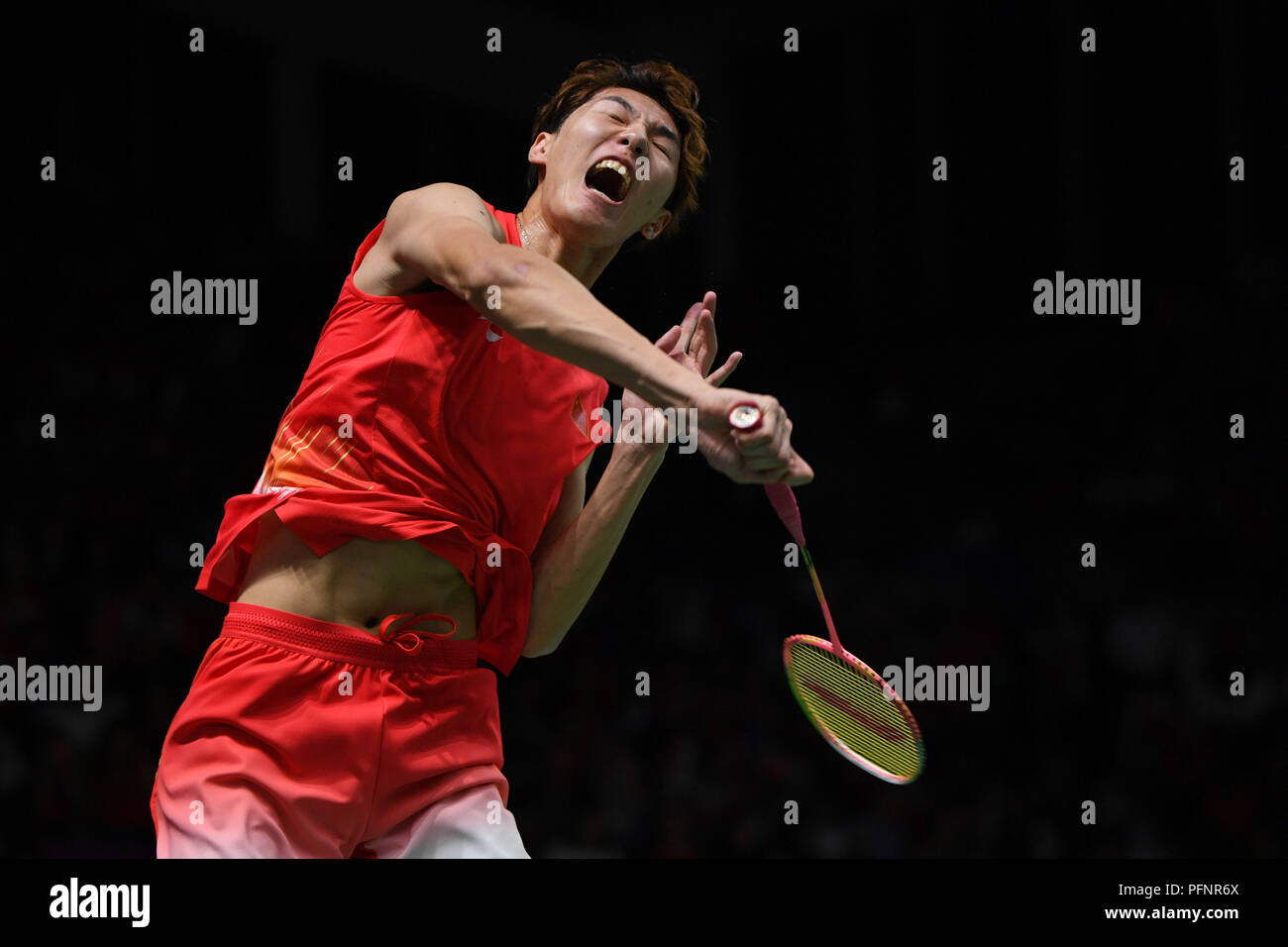 Jakarta, Indonesia. Credit: MATSUO. 22nd Aug, 2018. Li Junhui & Liu ...