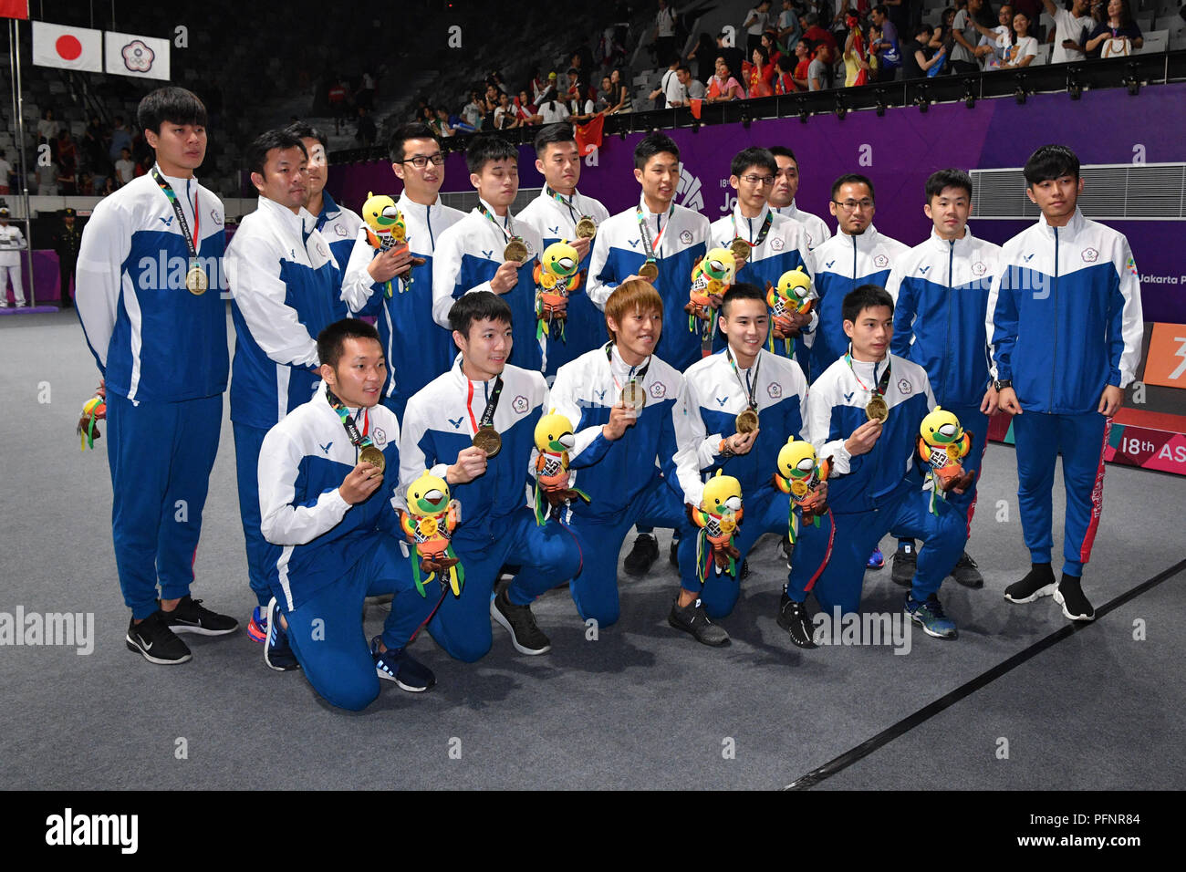 Jakarta, Indonesia. Credit: MATSUO. 22nd Aug, 2018. Chinese Taipei team ...