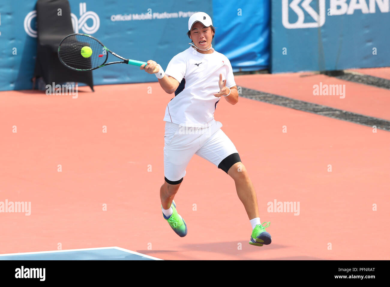 Palembang, Indonesia. 22nd Aug, 2018. Kaito Uesugi (JPN) Tennis : Men's ...