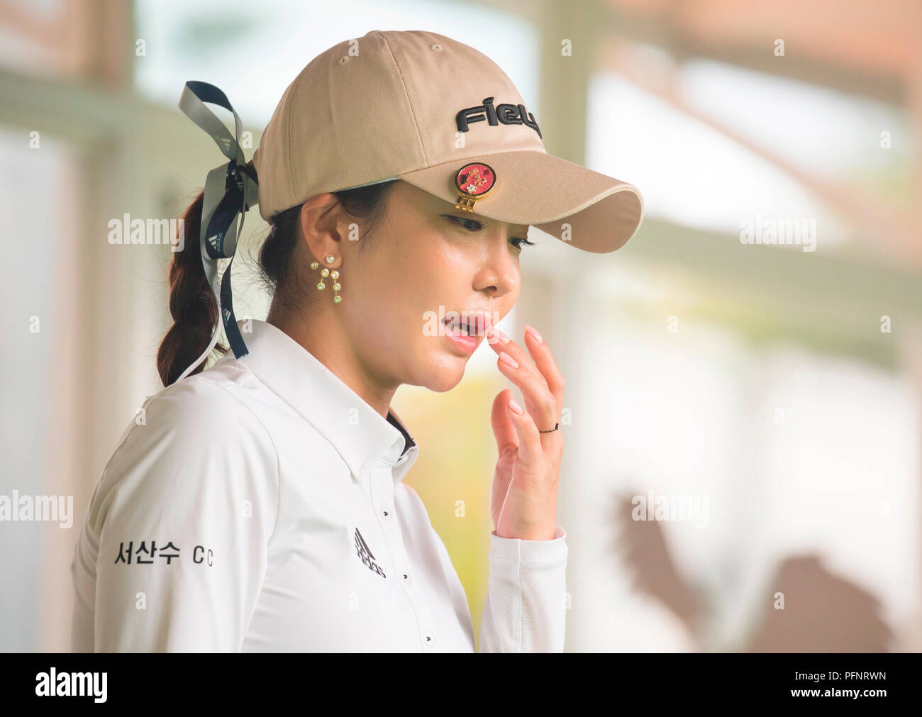 Jeongseon, east of Seoul, South Korea. 22nd Aug, 2018. Shin-Ae Ahn (KOR) Golf : Shin-Ae Ahn of ...