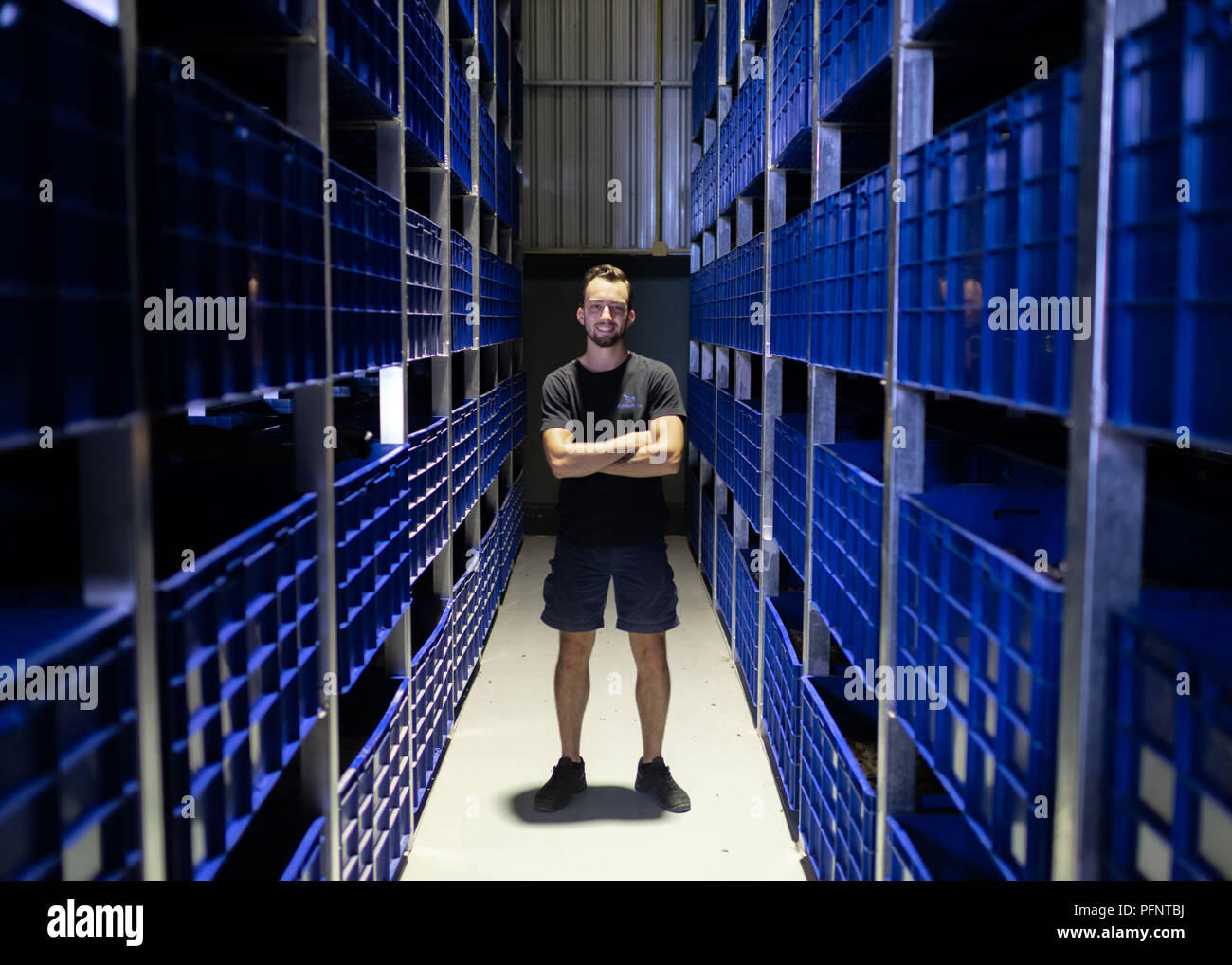 Chiang Mai, Thailand. 12th July, 2018. Jesse Willem, who is responsible ...