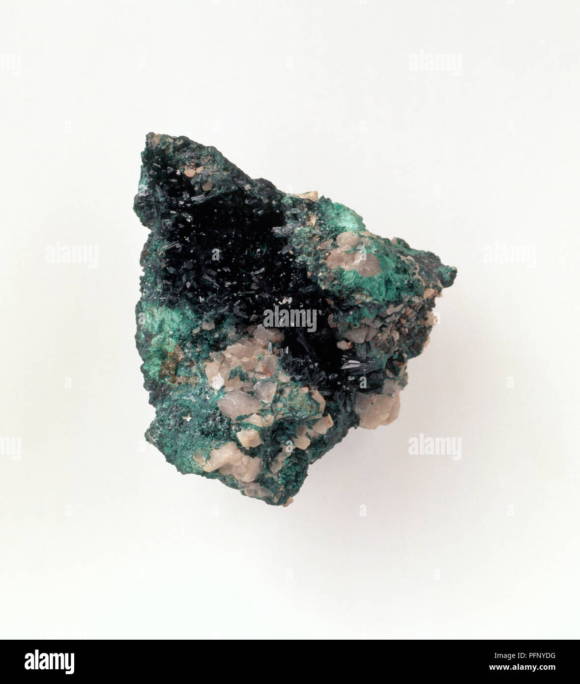 Atacamite and malachite crystals, close-up Stock Photo - Alamy