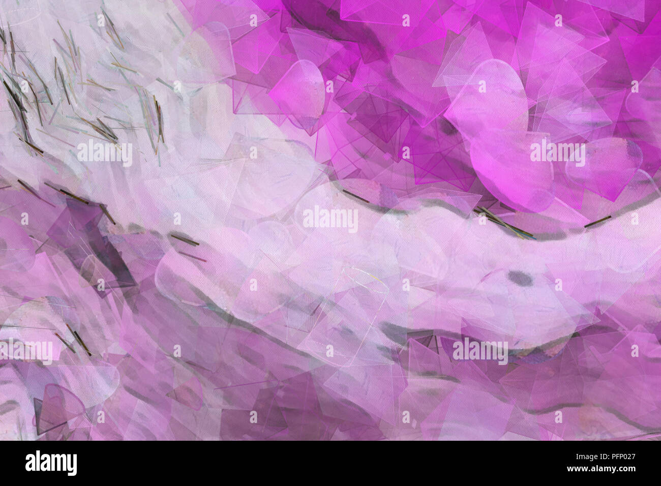 Hand drawing wall poster print. Abstract art. Oil painting ...