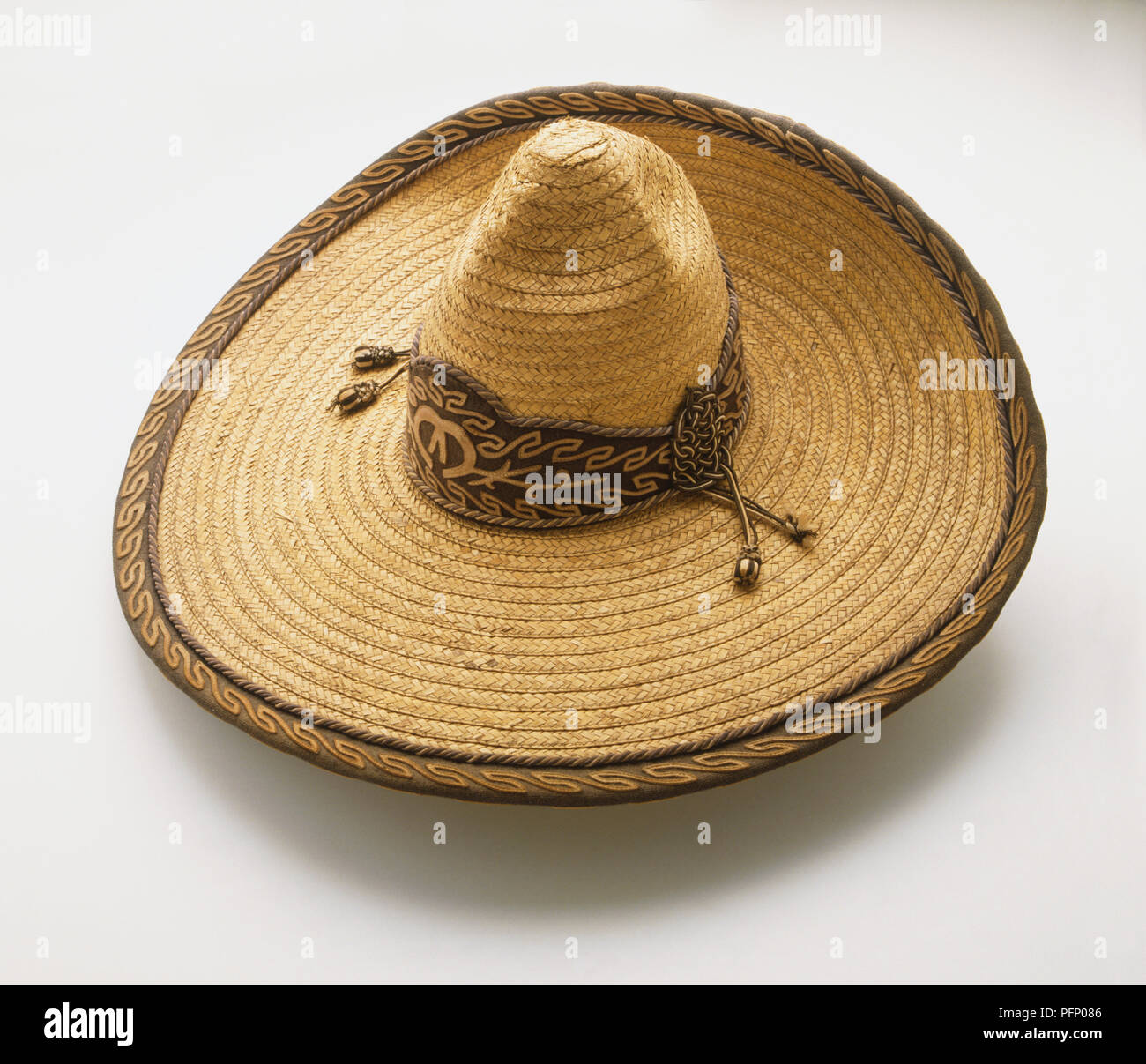 Straw Mexican sombrero, c. 1900 Stock Photo - Alamy