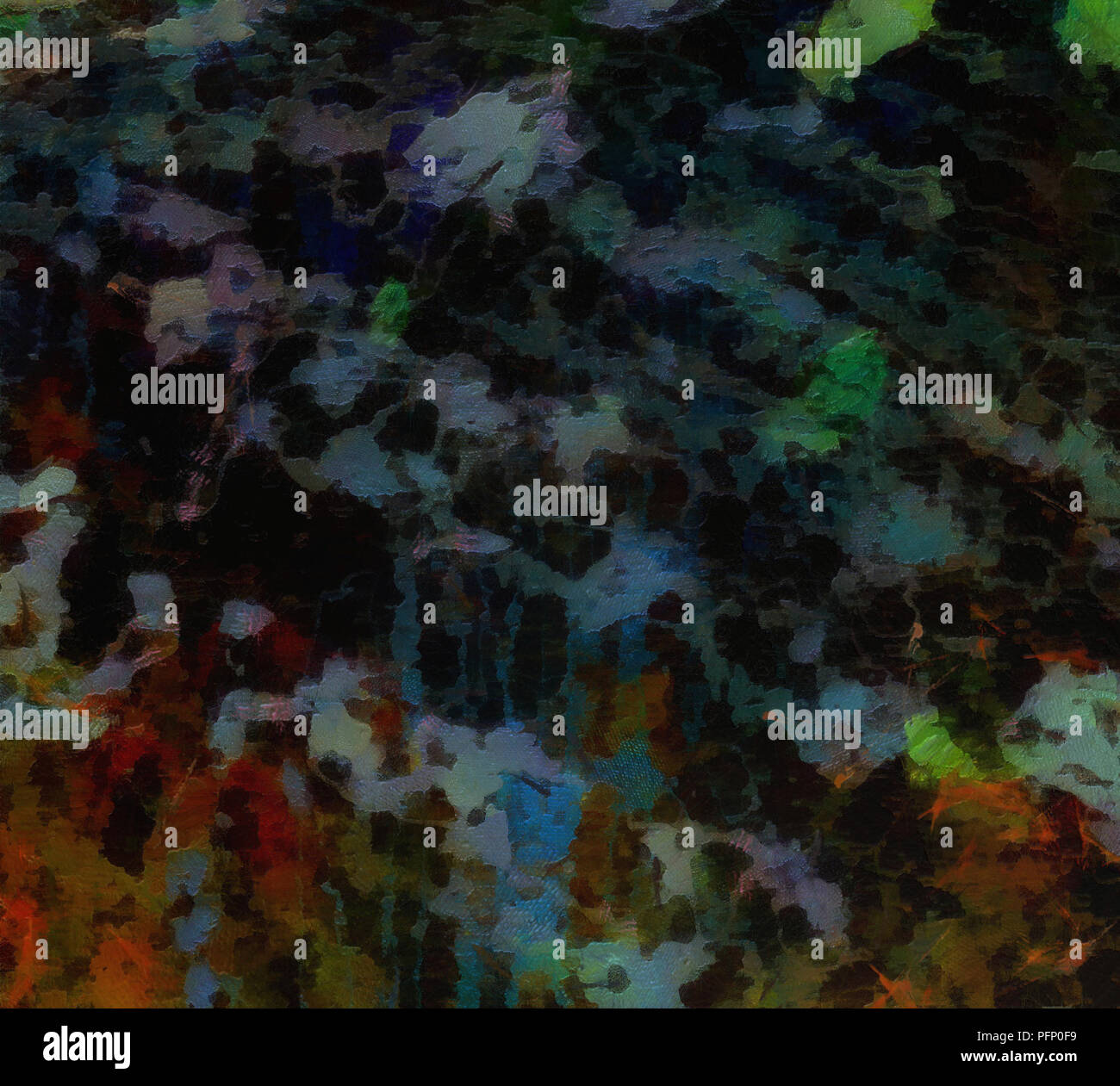 Hand drawing wall poster print. Abstract art. Oil painting ...