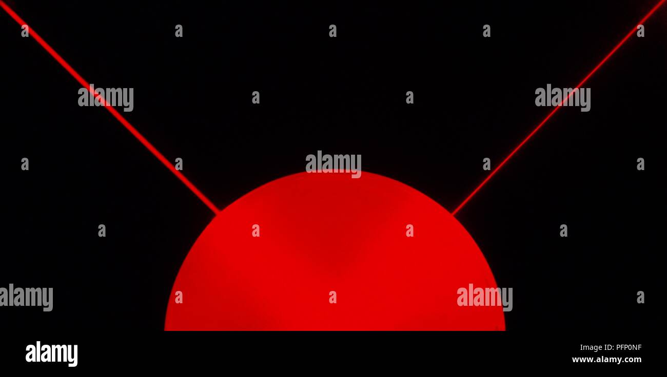 Red laser beam on black hi-res stock photography and images - Alamy