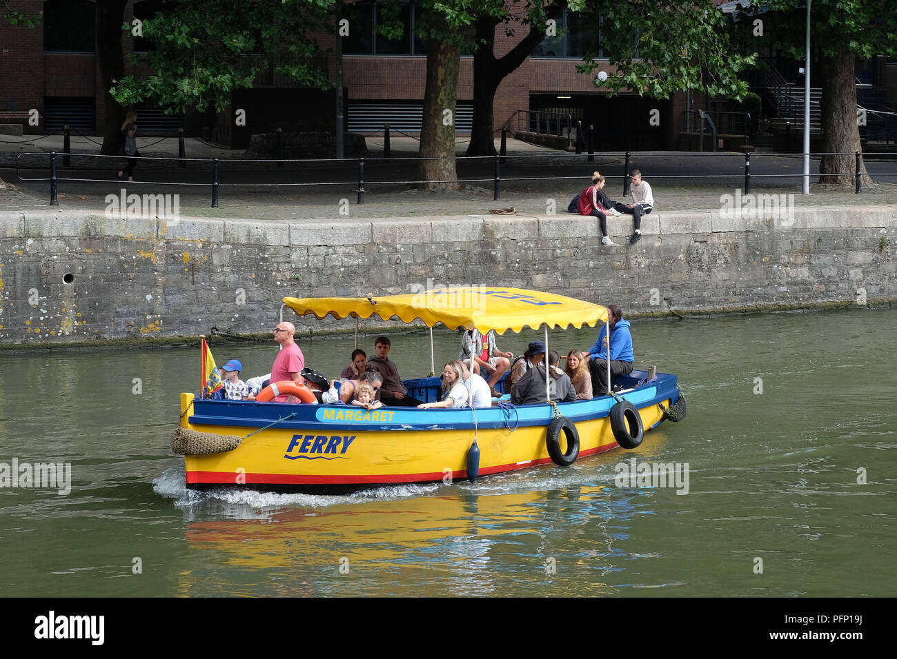 August 2018 - River tour boats and water taxi's in Bristol Stock Photo ...