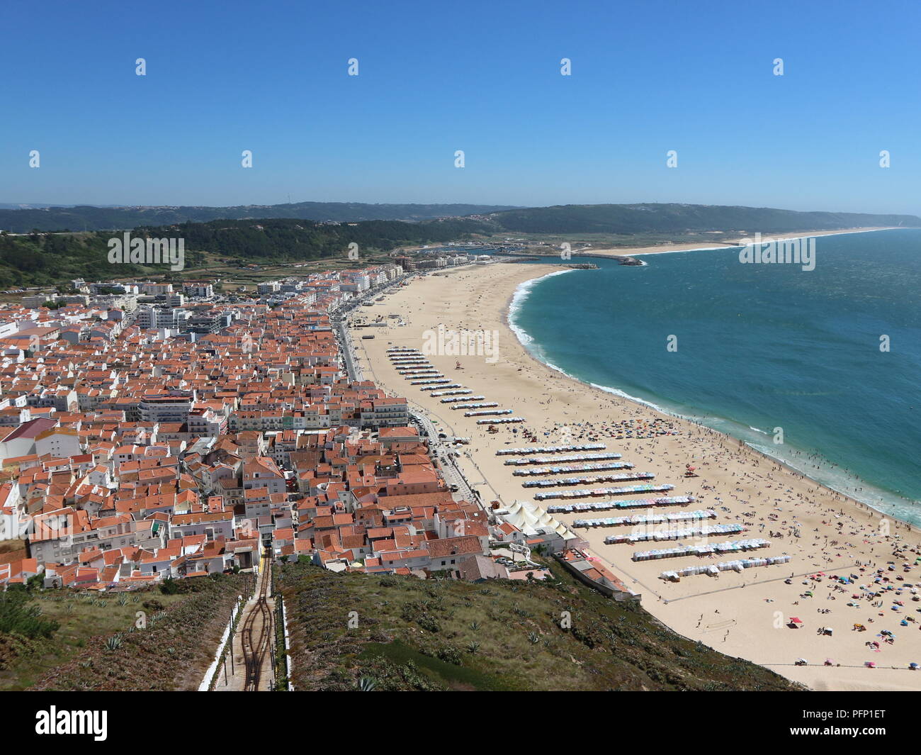 Nazare portugal surf hi-res stock photography and images - Alamy