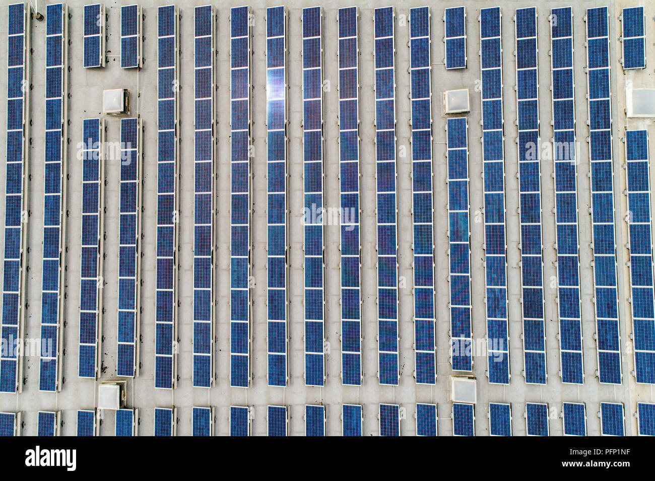 Solar Panels Roof Wind Power Stock Photos & Solar Panels Roof Wind ...