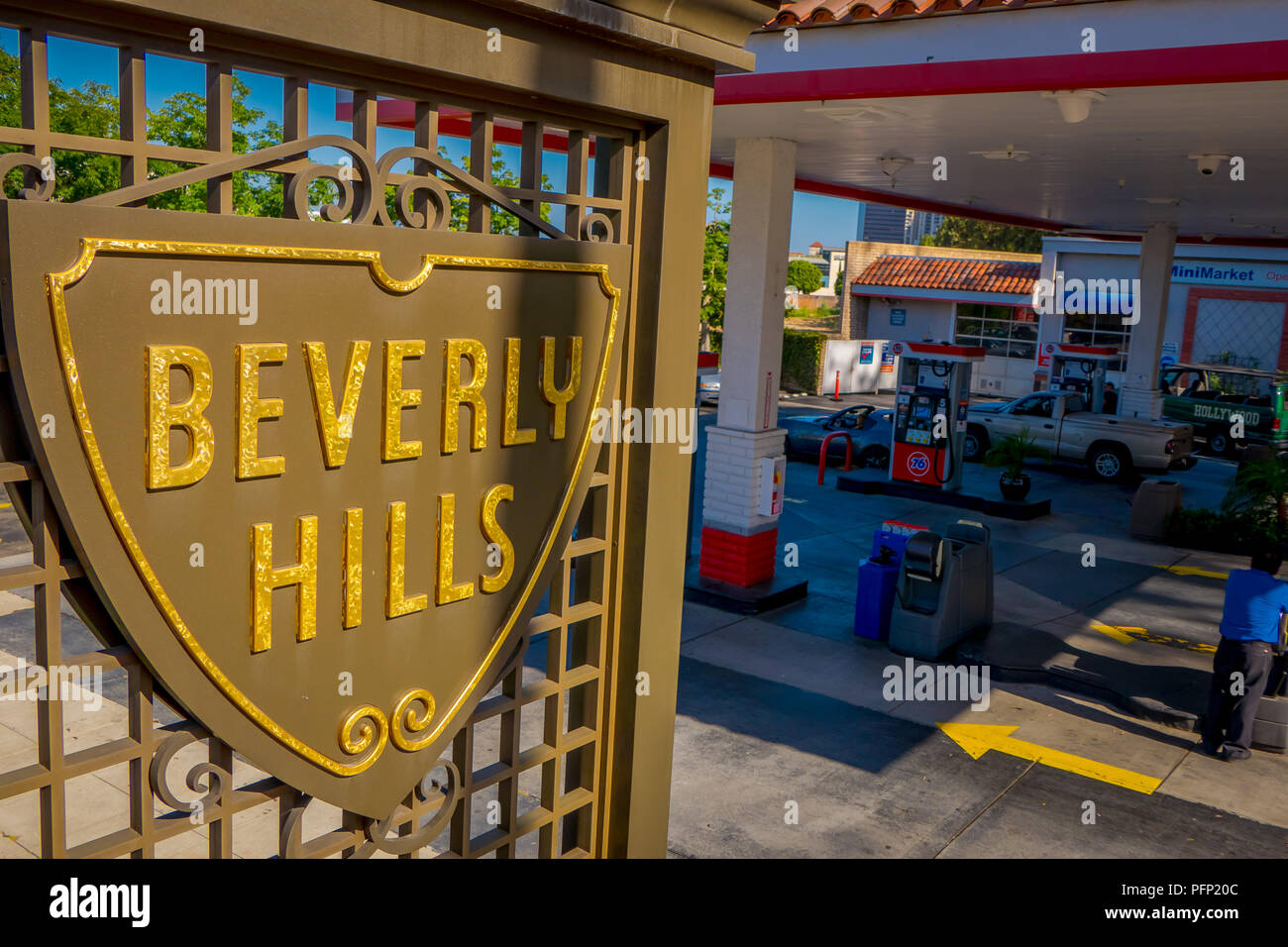 Los Angeles, California, USA, JUNE, 15, 2018: Close up of The Beverly ...