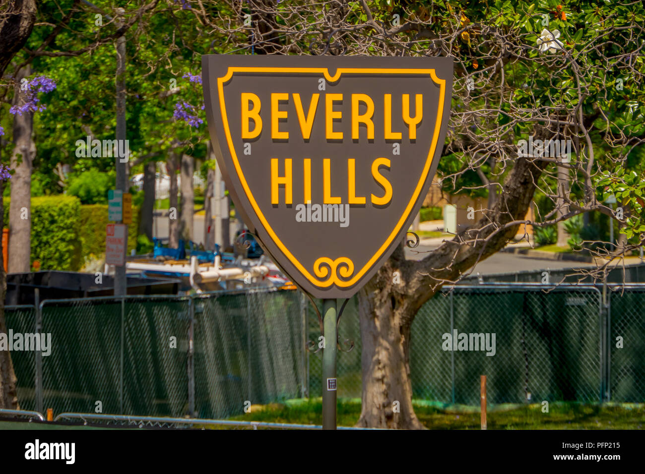 Los Angeles, California, USA, JUNE, 15, 2018: Close up of The Beverly ...