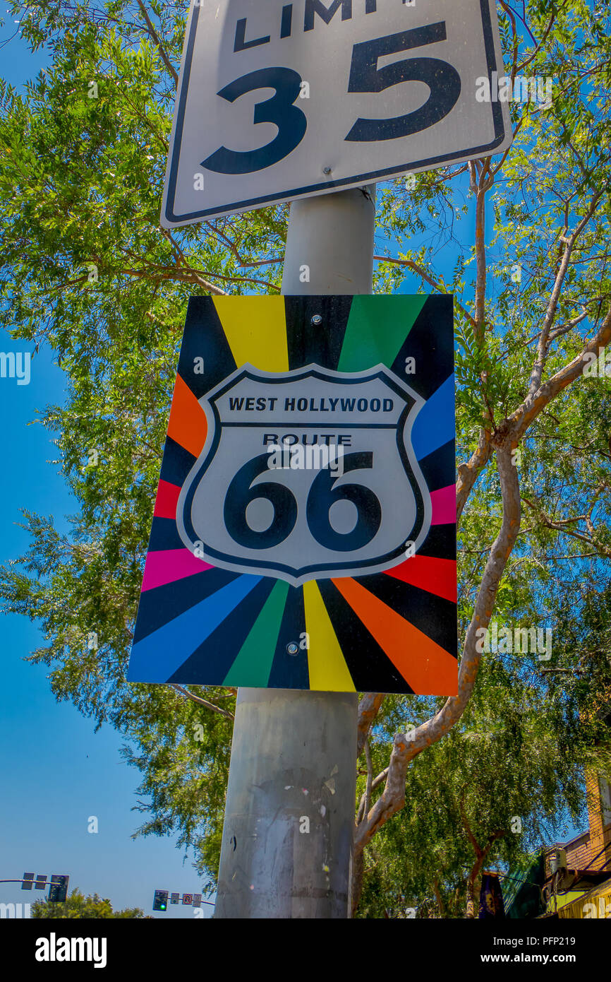 Los Angeles, California, USA, AUGUST, 20, 2018: Outdoor view of ...