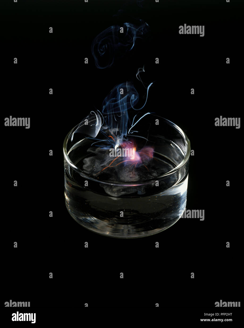 Potassium burning in water hi-res stock photography and images - Alamy