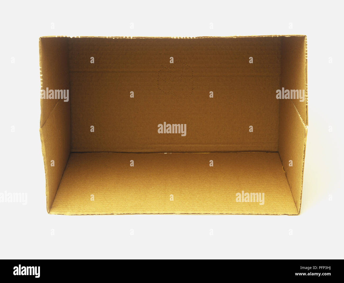 Inside of a cardboard box Stock Photo - Alamy