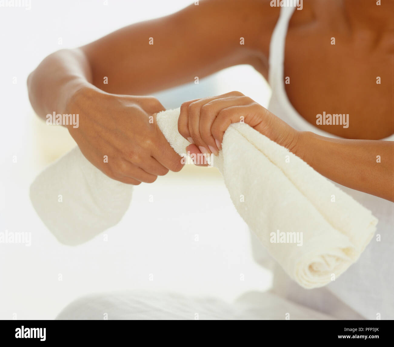 Twist the towel hi-res stock photography and images - Alamy