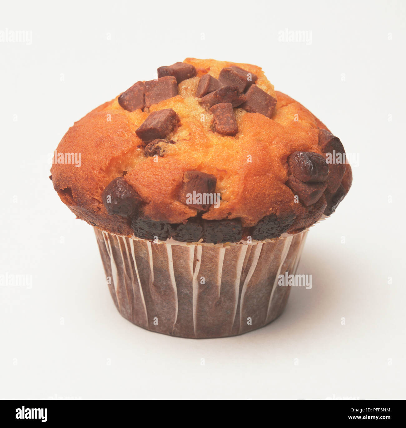 Chocolate chip muffin Stock Photo - Alamy