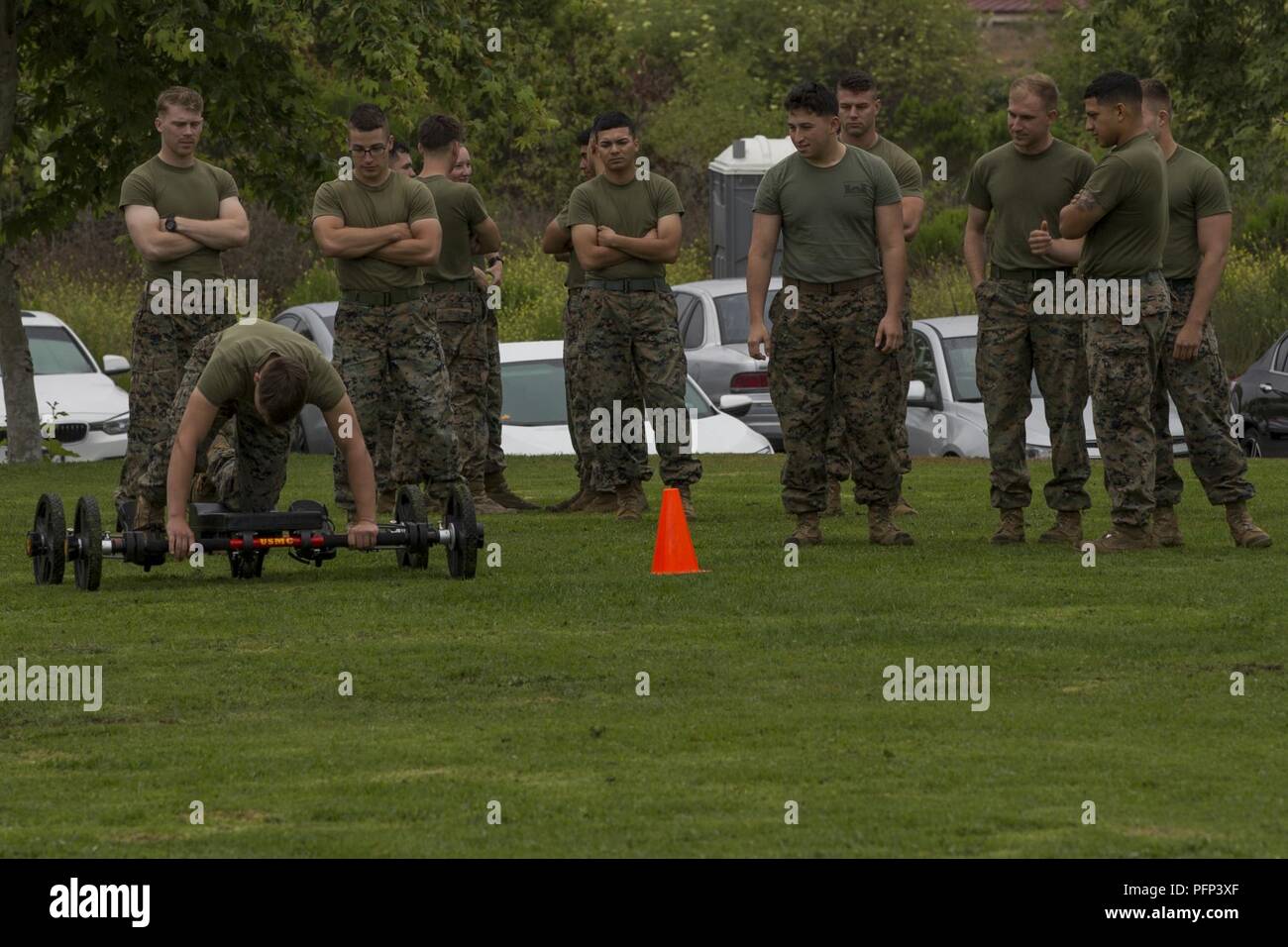 Marines practice using a Frog, to improve their technique before the ...