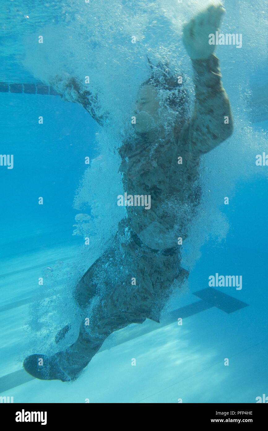 A U.S. Marine Corps Recruit, with Oscar Company, 4th Battalion, Recruit ...