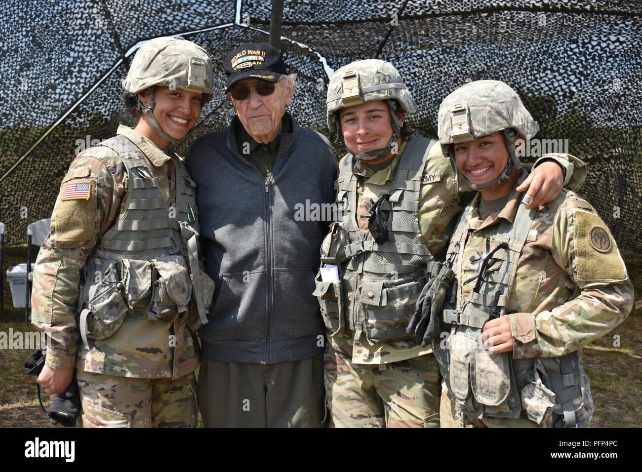 WWII Veteran, Charlie Brown,who served with the 258th Field Artillery ...
