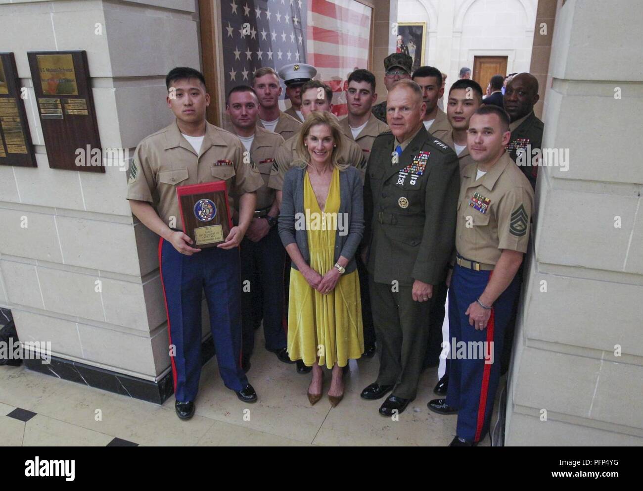 Commandant of the Marine Corps Gen. Robert B. Neller poses for a photo ...