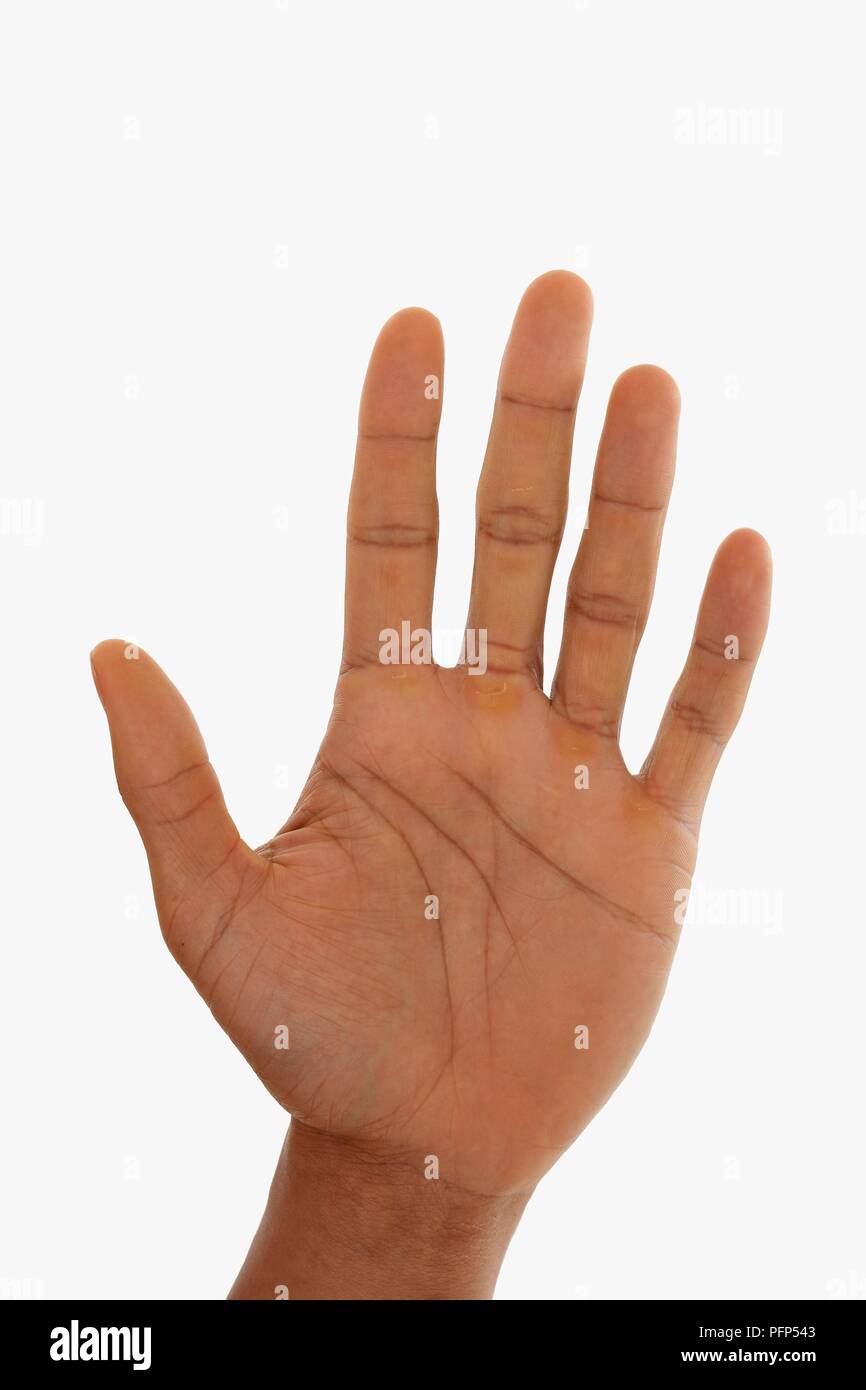 Palm of a woman's hand Stock Photo - Alamy