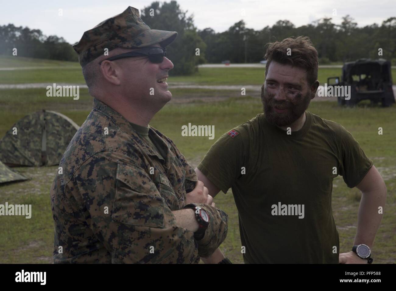 Maj. David Beere, a platoon commander with 2nd Air Naval Gunfire ...