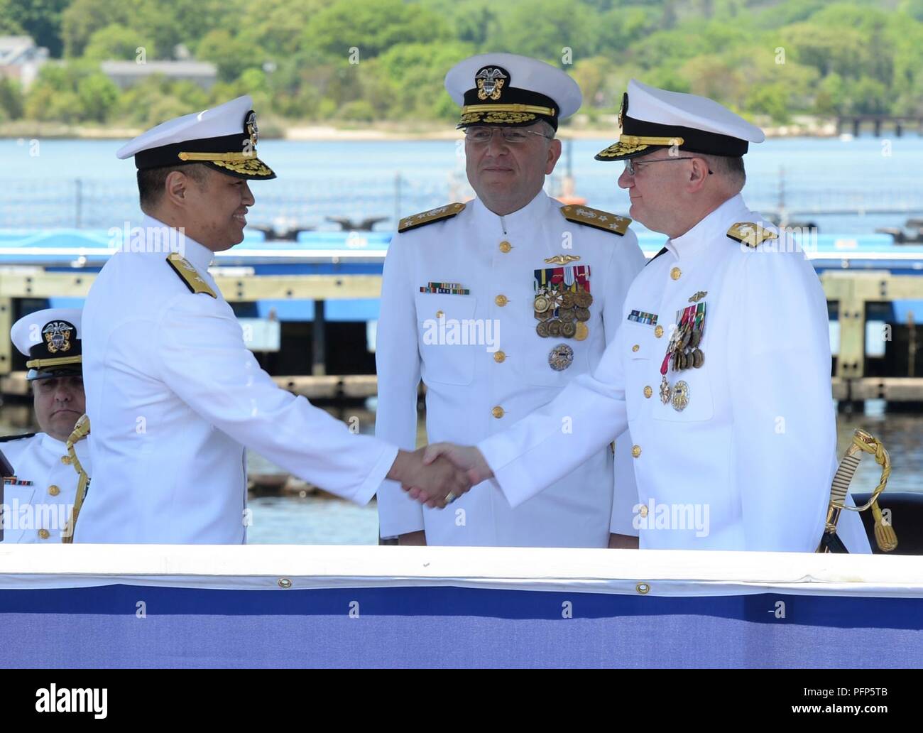 GROTON, Conn. (May. 24, 2018) Milton, Fla. native, Rear Adm. James ...