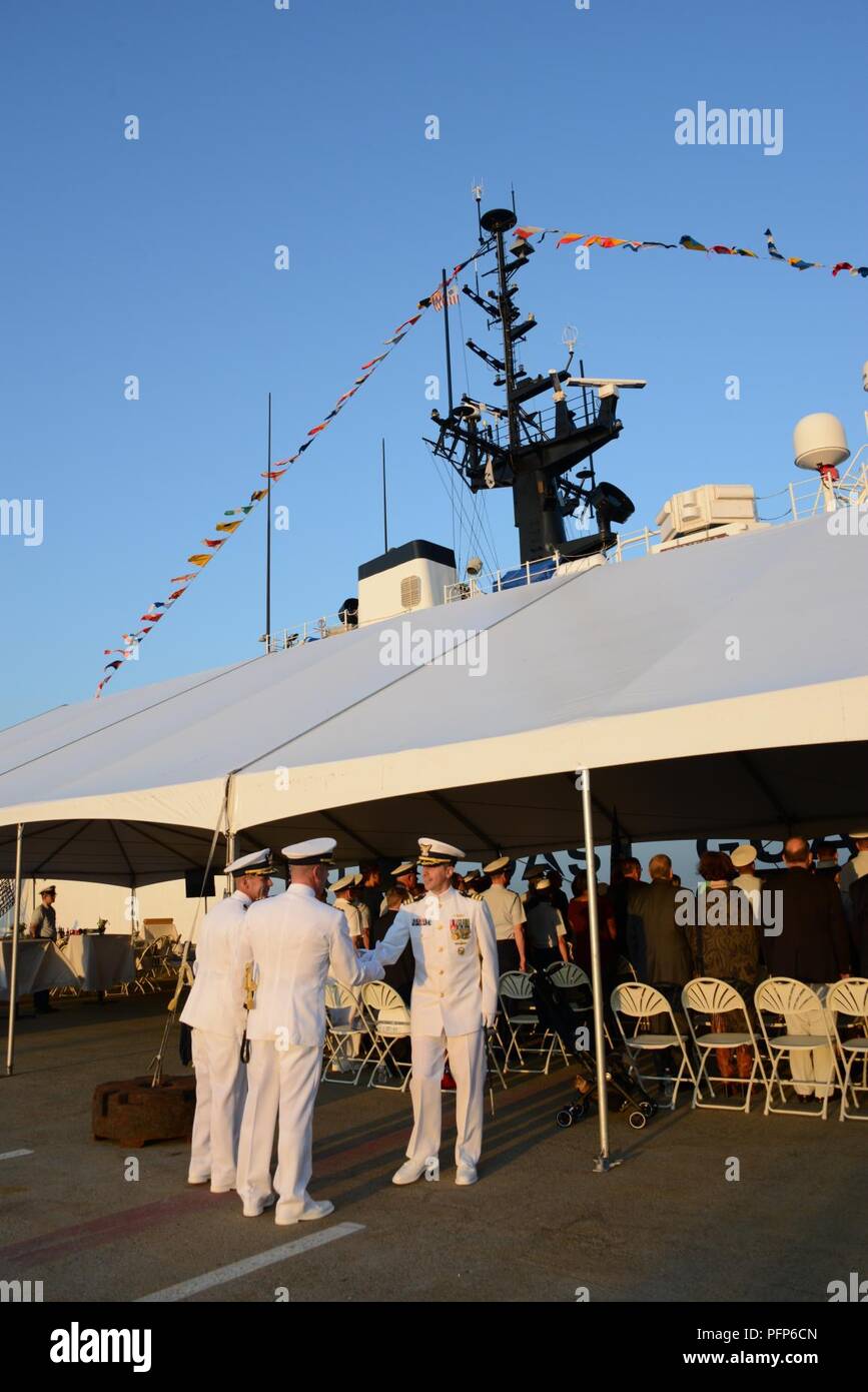 A change of command ceremony honors Cmdr. Alan B. McCabe, outgoing ...