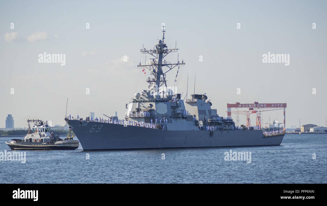 YOKOSUKA, Japan (May 22, 2018) The Arleigh Burke-class guided-missile ...
