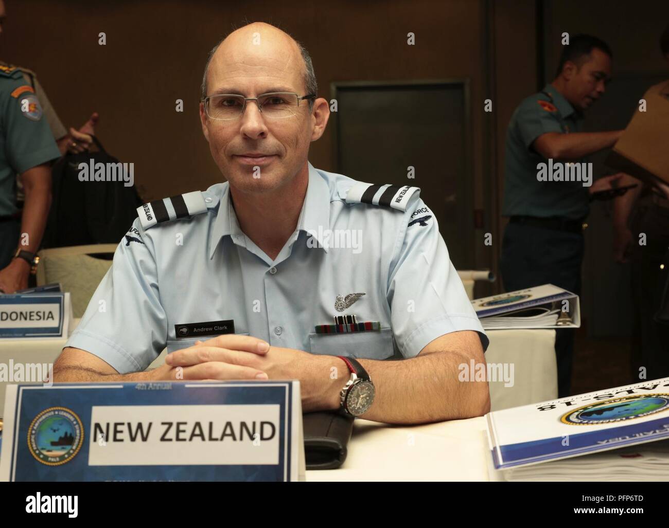New Zealand Air Commodore Andrew Clark, air component commander, New ...