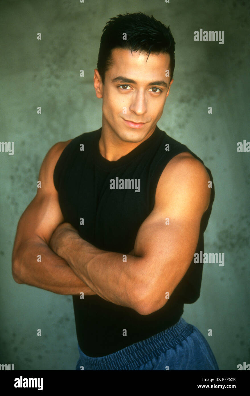 LOS ANGELES, CA - JULY 20: (EXCLUSIVE) Actor/model Kevin Meskin poses ...
