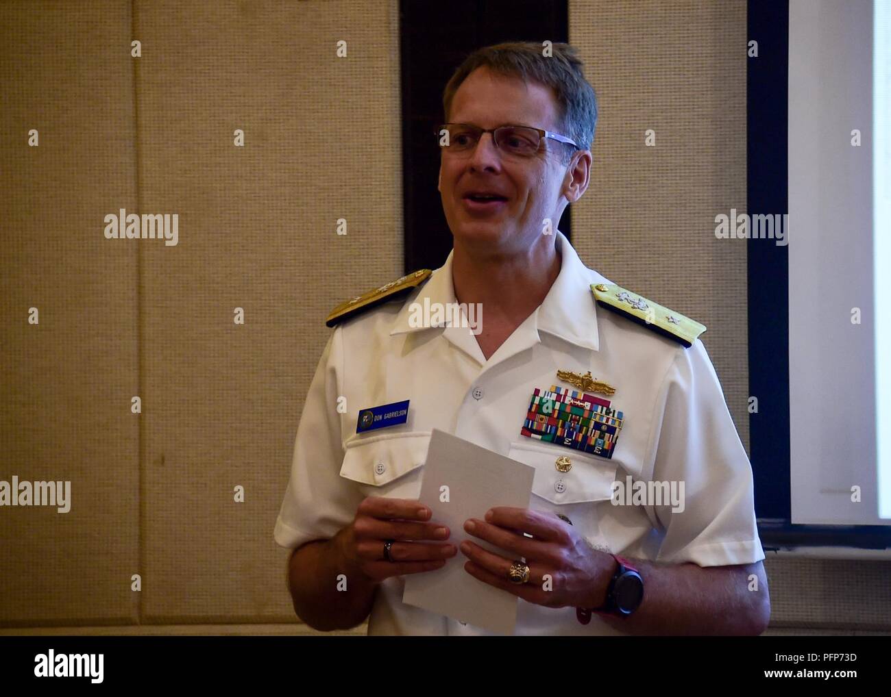 NHA TRANG, Vietnam (May 24, 2018) Rear Adm. Don Gabrielson, Commander ...