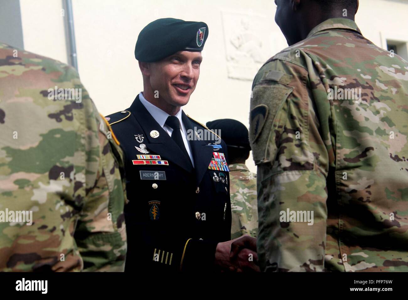 Command Sergeant Major Robert Abernethy, US Army Europe(USAREUR) Senior ...