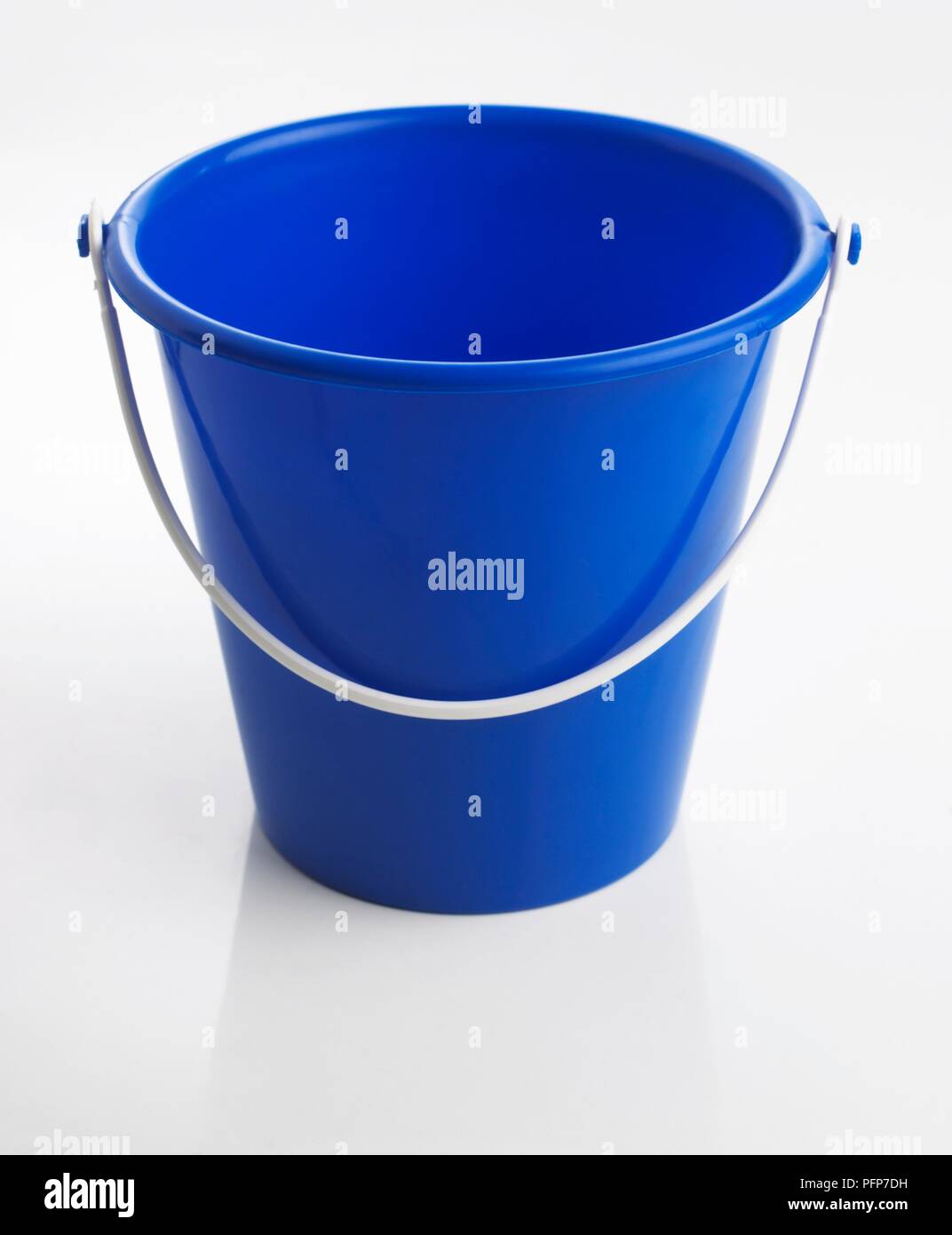 Blue plastic bucket Stock Photo - Alamy