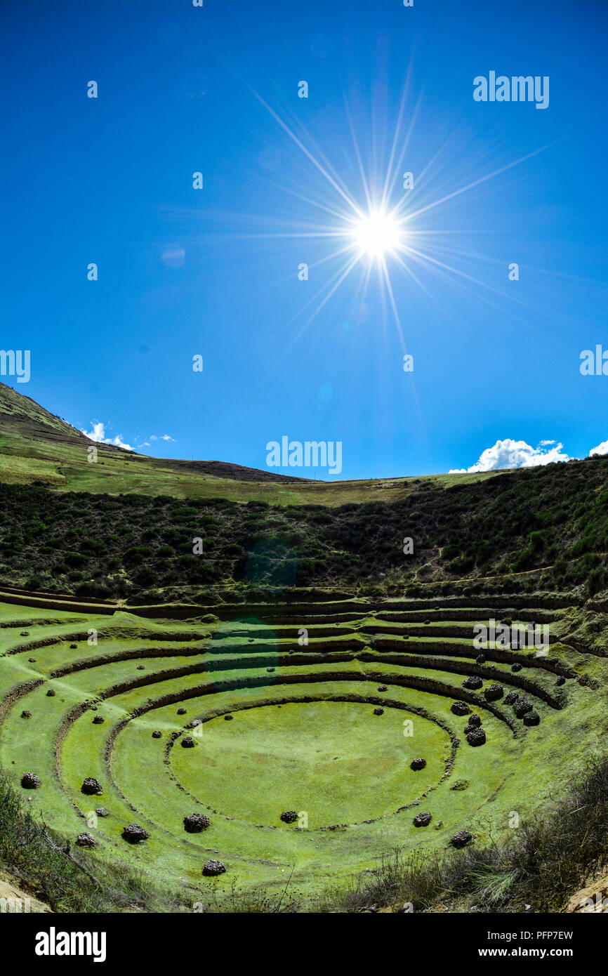 Moray, Sacred Valley, Peru Stock Photo - Alamy