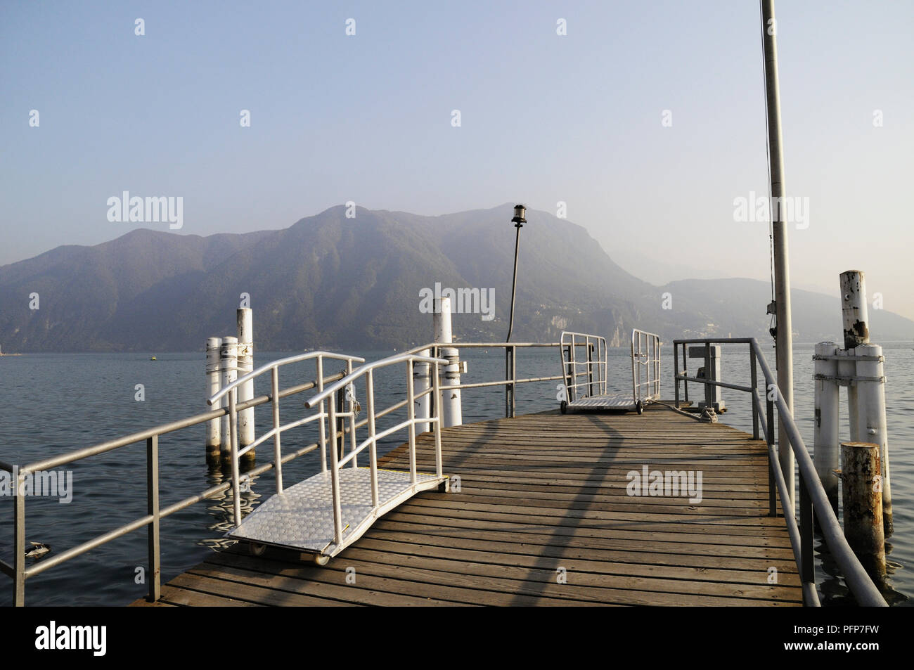 Switzerland, Canton Ticino, Lago Maggiore (Lake Maggiore), Locarno city ...