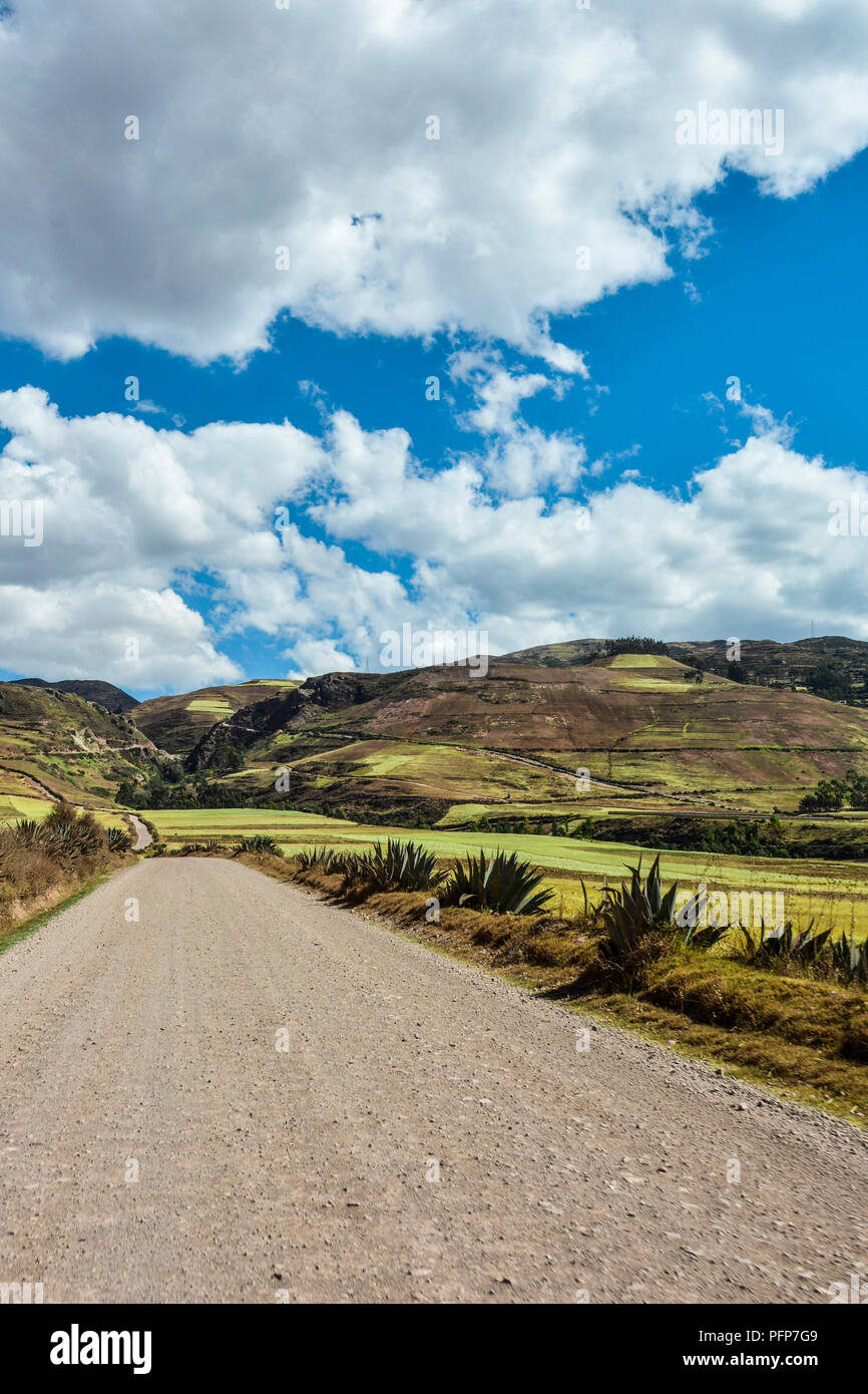 Road in Peru Sacred Valley Stock Photo - Alamy
