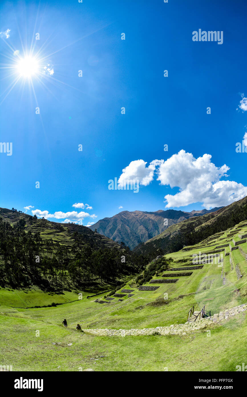 Vertical Portrait of Peru Inca Construction Stock Photo - Alamy