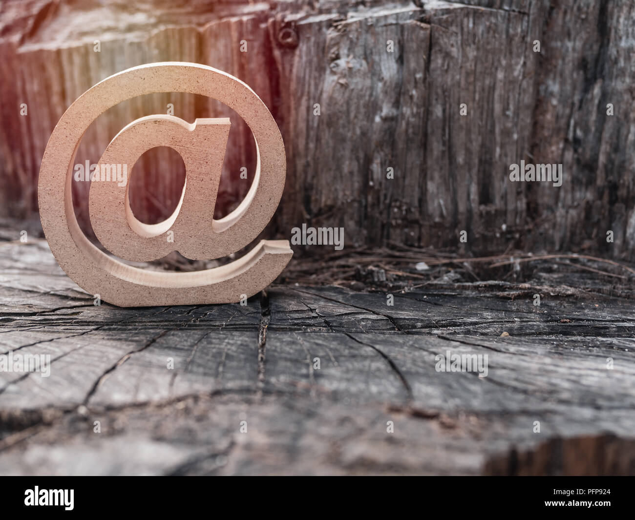 Wooden E mail Address Symbol Arroba Icon On Old Dry Stump Texture wooden-e-mail-address-symbol-arroba-icon-on-old-dry-stump-texture