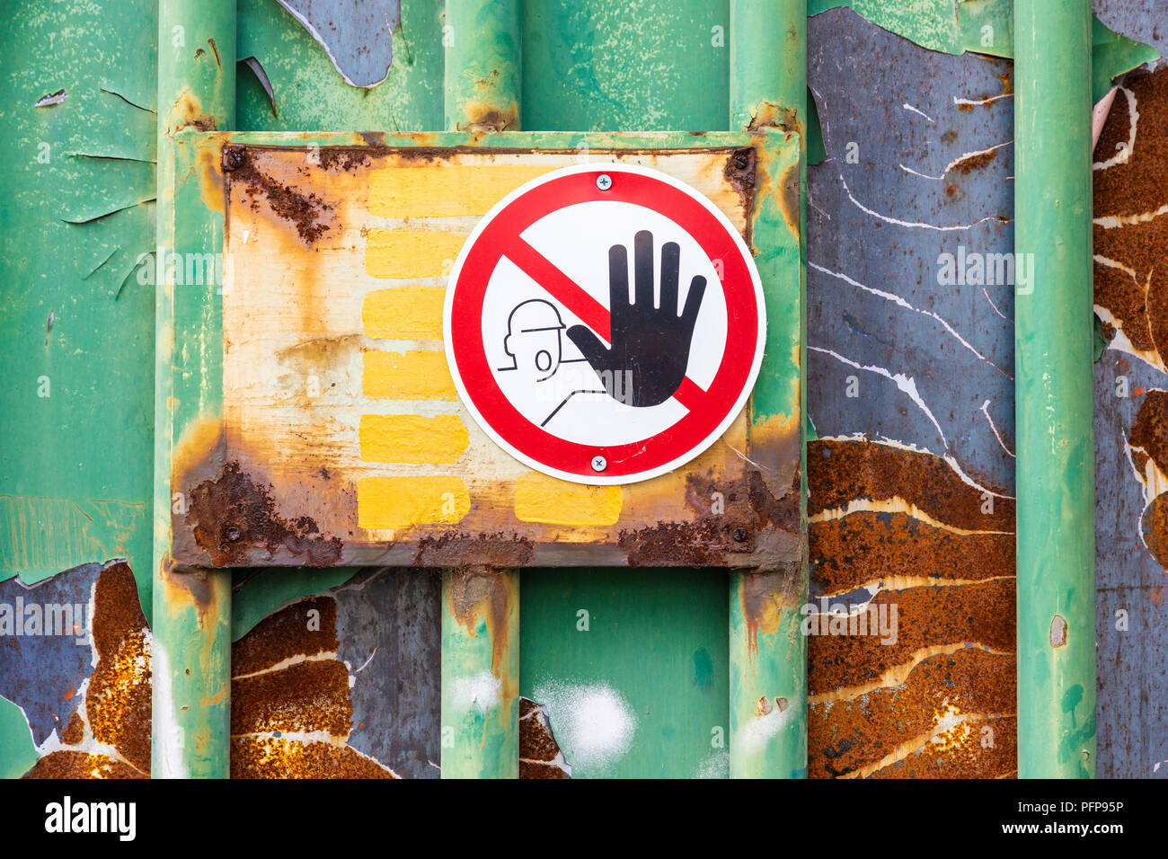 Old factory gate in Cologne Stock Photo - Alamy