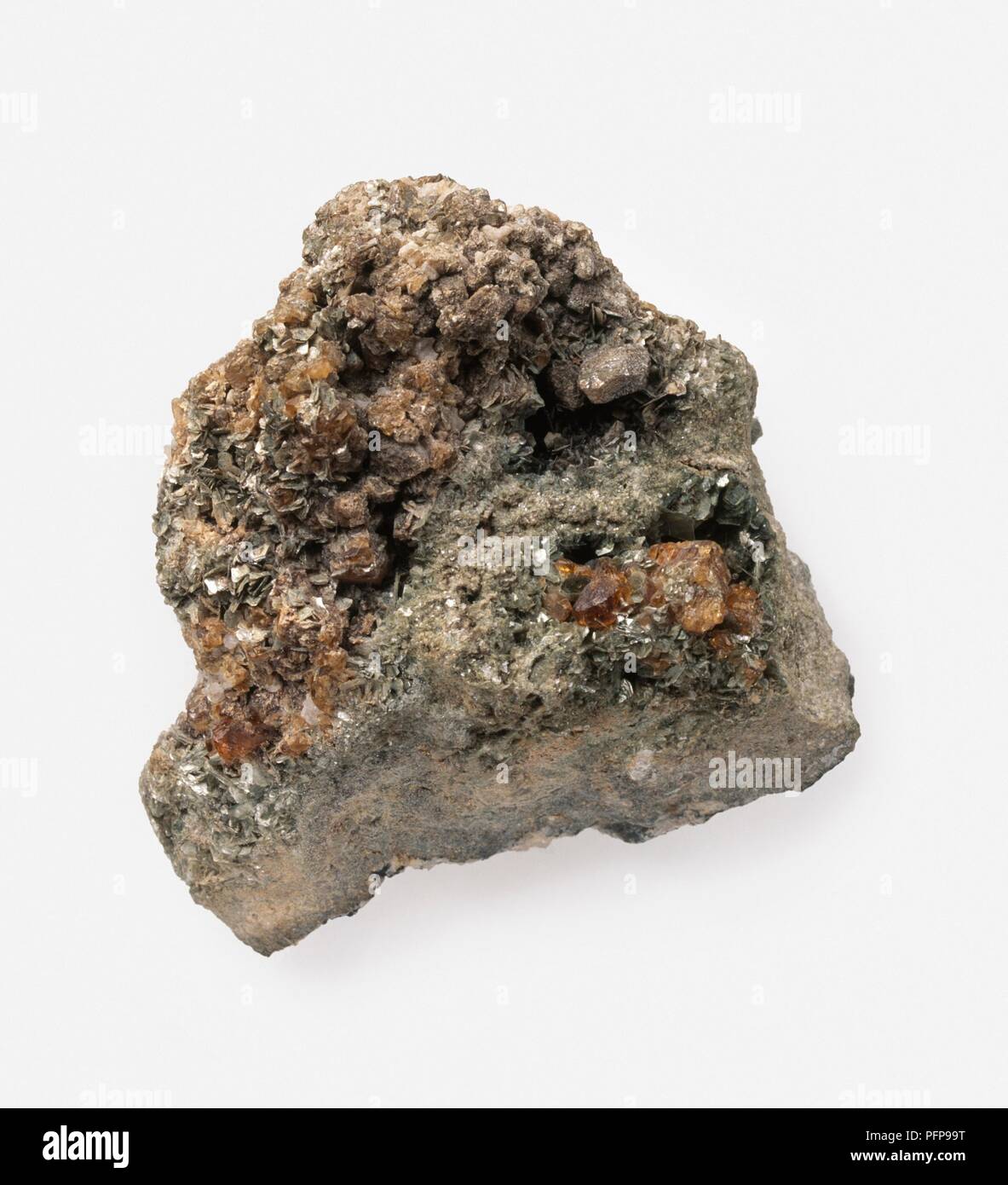 Humite in rock groundmass Stock Photo - Alamy