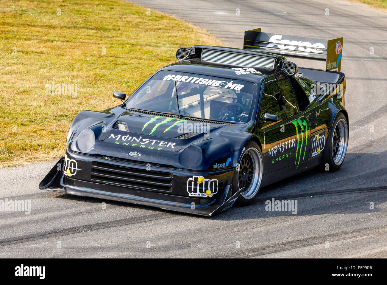 1986 Ford RS200 "Pikes Peak" with driver Pat Doran at the 2018 Goodwood ...